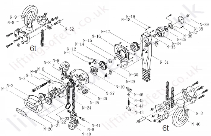 Tiger Lifting "TLH11" Lightweight Pressed Steel Lever Hoist - Range ...