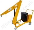 Manual or Semi-Powered Counter-Balance Floor Crane. 150kg - 350kg Capacity Options - LiftingSafety