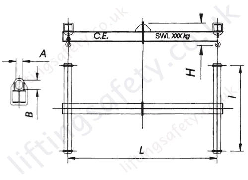 Adjustable 4 Point Lifting Beam - LiftingSafety